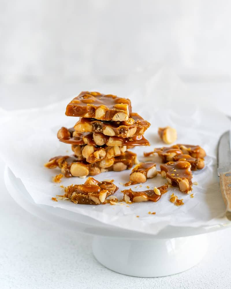 Crispy Macadamia Nut Brittle - between2kitchens