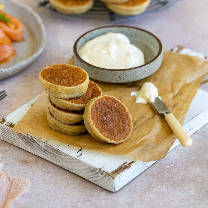 Fluffy Potato Blinis For Canapes - Between2Kitchens