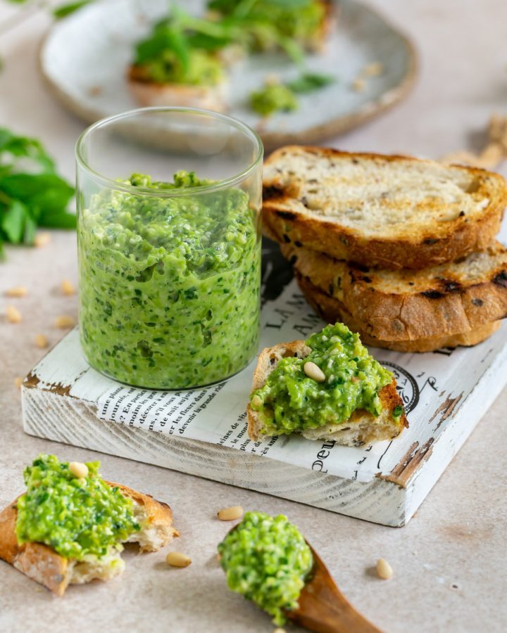 Easy Pea and Mint Pesto - Between2Kitchens