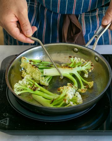 Gigot Lamb Chops with Cauli Blossom - Between2Kitchens