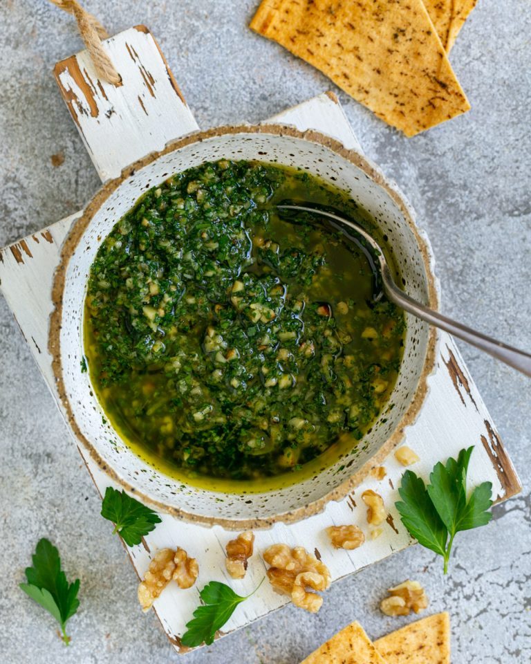Walnut Lemon Gremolata - Between2Kitchens