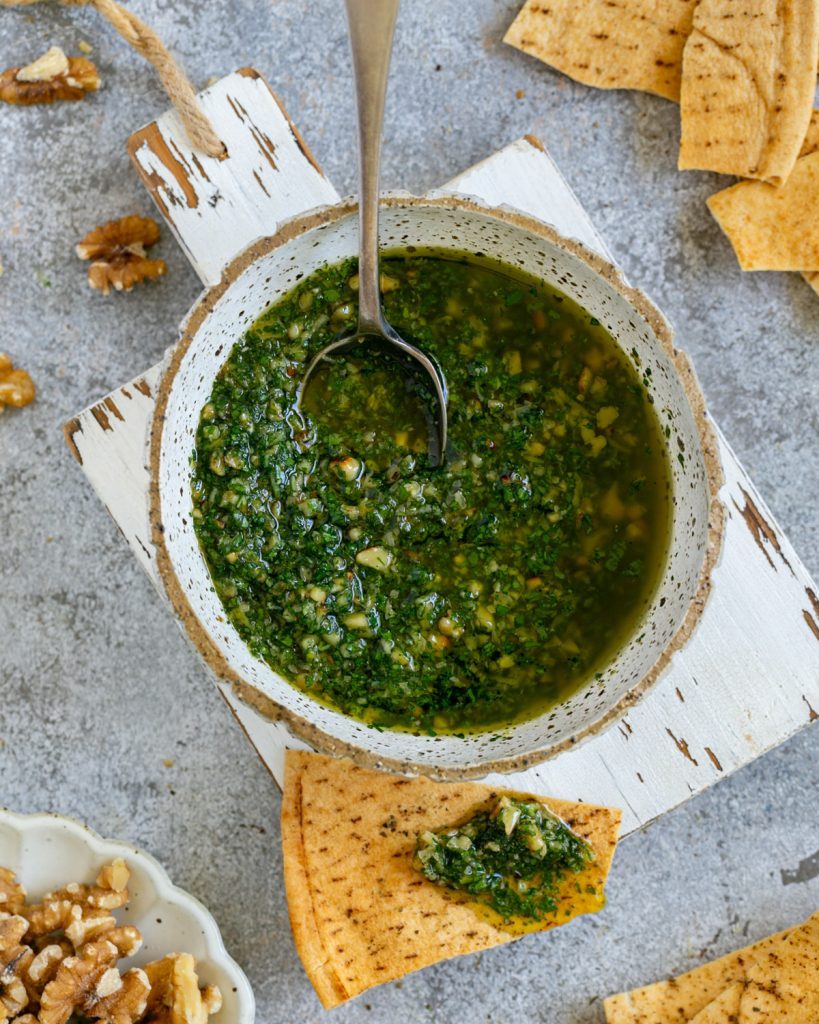 Walnut Lemon Gremolata - Between2Kitchens