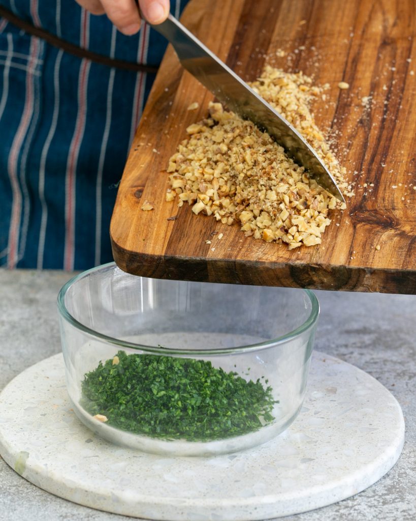 Walnut Lemon Gremolata - Between2Kitchens